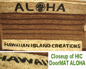 hawaiian aloha island door mats, hawaiian doormats, aloha doormats ...