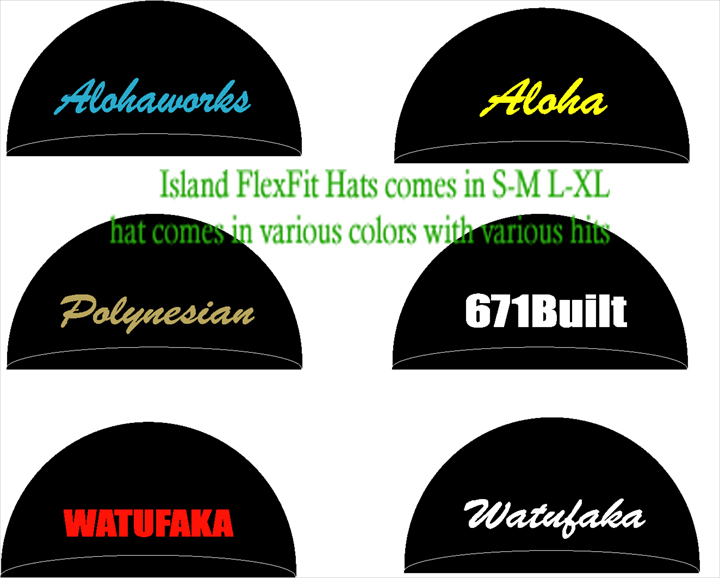 Island style Flex Fit Caps and straw/lauhala style hats, chamorro ...